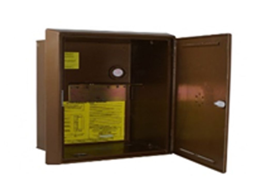 Brown Recessed Gas Meter Box - PE Pipelines