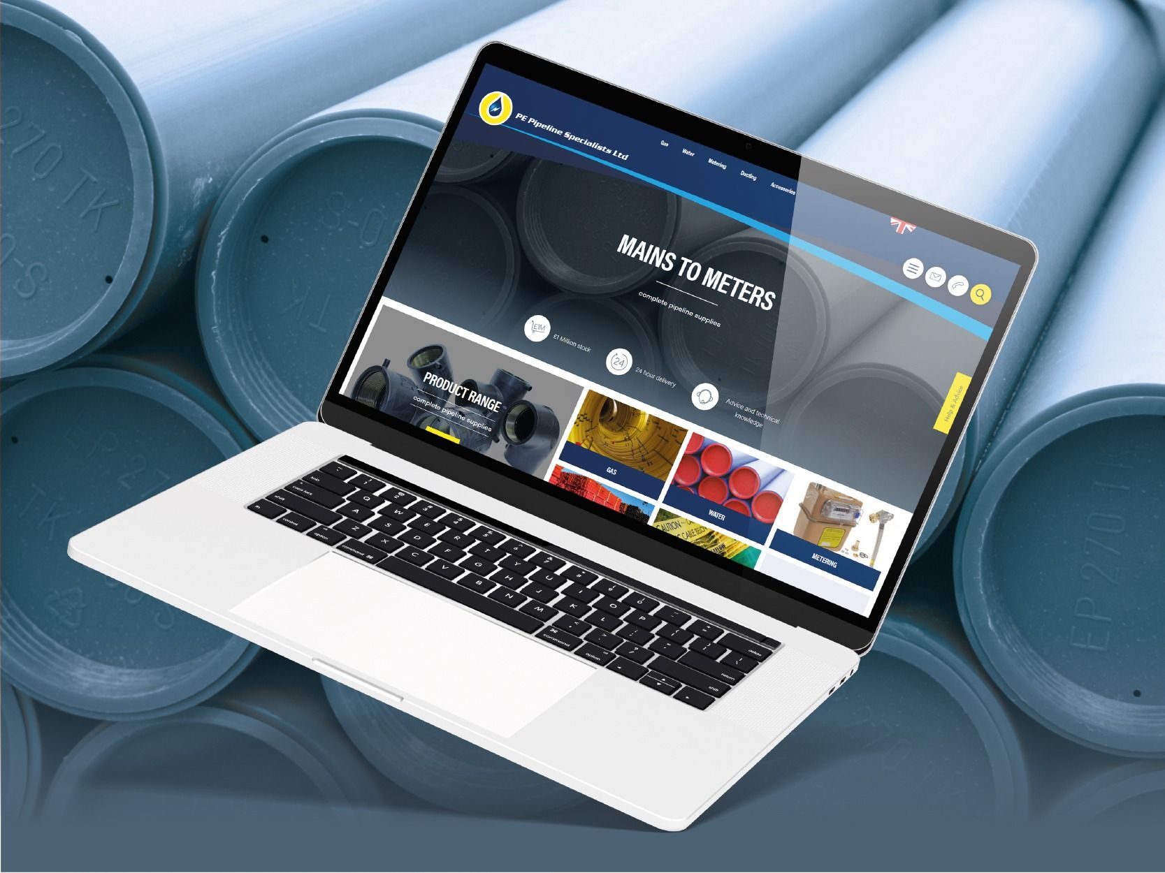 New website and brand for PE Pipeline Specialists - PE Pipelines