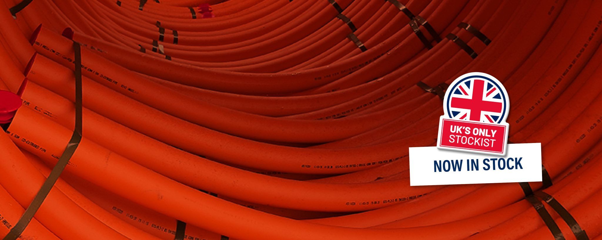 In stock now! Orange PE100 7BAR Gas Pipes and accessories ready to ...