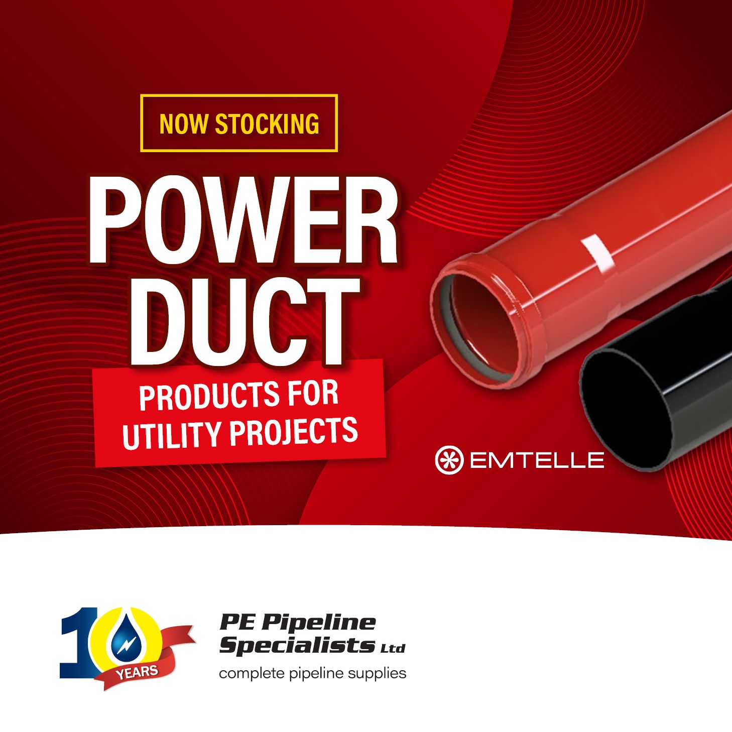 New Power Duct Products for Utility Projects - PE Pipelines