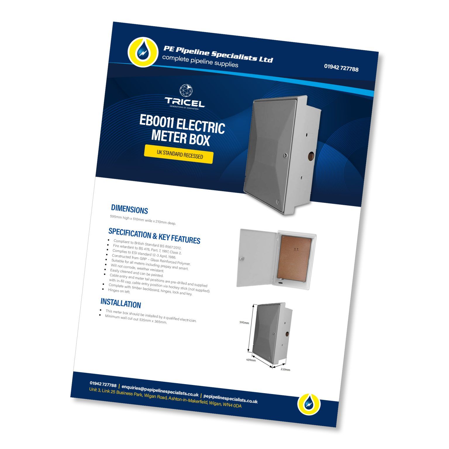 EB0011 Electric Meter Box - PE Pipelines